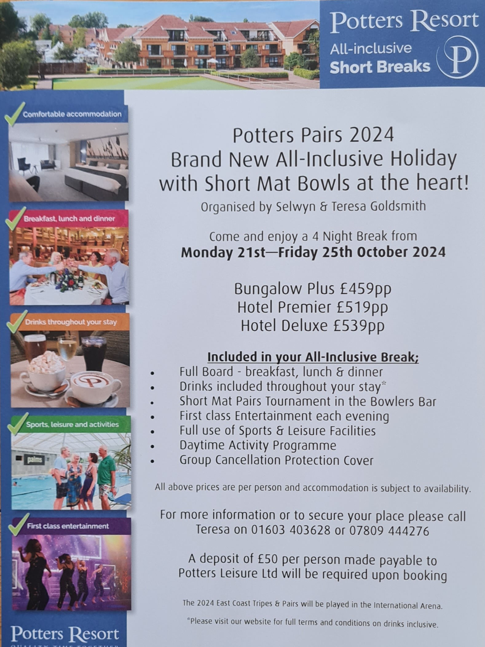 Norfolk County Short Mat Bowls - Potters Pairs Norfolk County Short Mat Bowls - Potters Pairs
